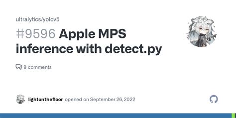 apple mps inference with detect py · issue 9596 · ultralytics yolov5