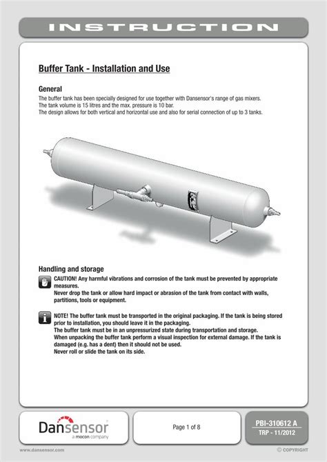 PDF Buffer Tank Installation And Use DOKUMEN TIPS