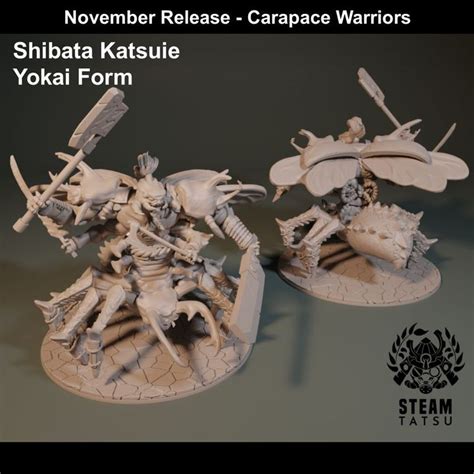 3d Printable Shibata Katsuie Yokai Form By Steam Tatsu