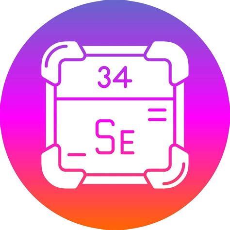 Selenium Glyph Gradient Circle Icon 39248789 Vector Art At Vecteezy