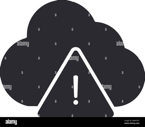 Alert Icon Cloud Computing Data Warning Attention Danger Exclamation