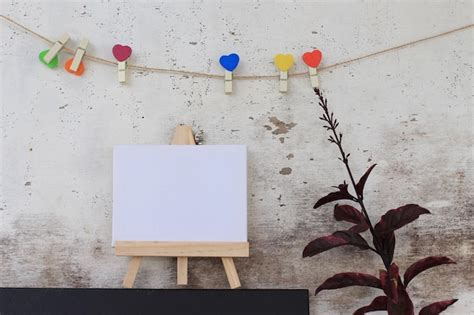 Premium Photo Empty Small White Board For Insert Your Text