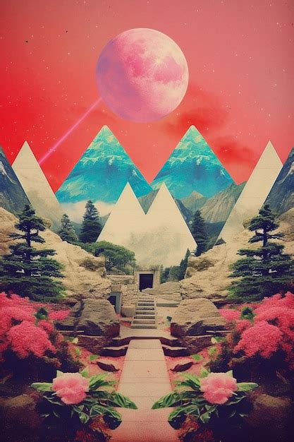 Paysage Artistique De Collage