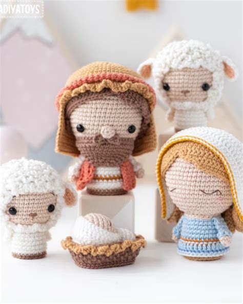 Nativity Scene Crochet Pattern Nativity Set Free Crochet Patterns