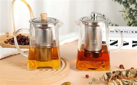 Cnglass Glass Teapot With Infuser31oz Clear Glass Tea