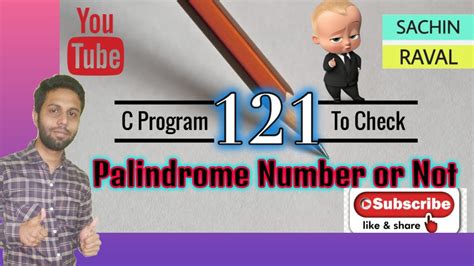 Palindrome Number In C Programming Lesson 15 Youtube