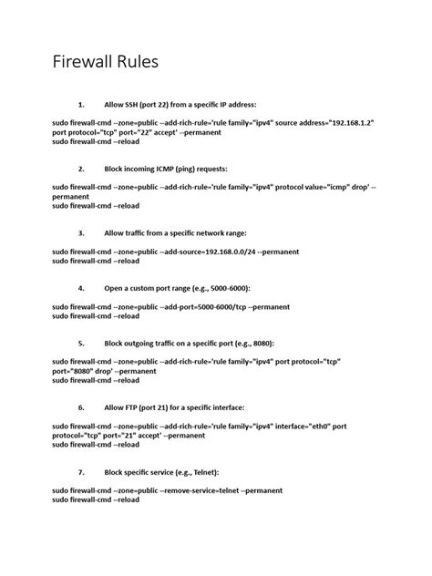 Firewall Rules 1709815238 Pdf Port Computer Networking Ip