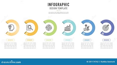 Semicircular Gantt Chart Infographic For Business Presentation Vector
