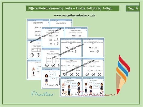 Year Differentiated Reasoning Tasks Divide Digits By Digit White Rose Style Teaching