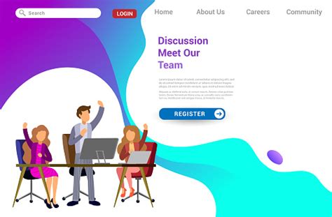 팀워크 개념 비즈니스 전략 분석 및 아이디어를 위한 웹 템플릿 디자인 가리기에 대한 스톡 벡터 아트 및 기타 이미지 가리기 개념 개념과 주제 Istock