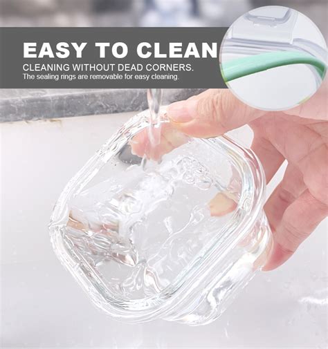 Customized High Borosilicate Mini Glass Box Lunch Food Container