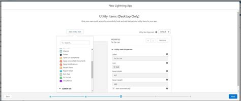 how to create a new salesforce app [screenshots]