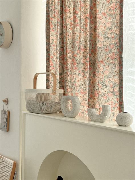 빈티지 앤의정원 플라워 가리개 린넨거실커튼 감도 깊은 취향 셀렉트샵 29cm