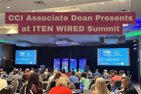 Cci Associate Dean Presents At Iten Wired Summit News And Events