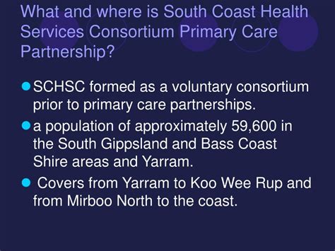 Ppt South Coast Health Services Consortium Powerpoint Presentation