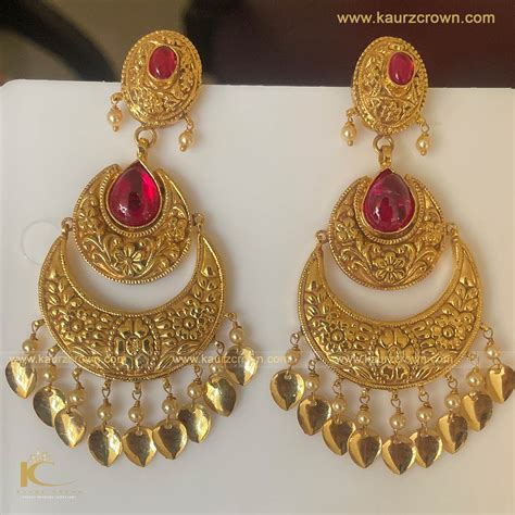 Zaara Traditional Antique Gold Plated Earrings