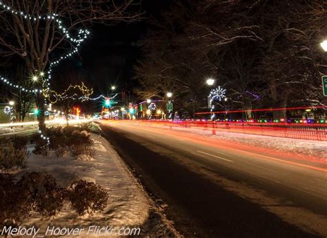 Historic Carson City Nv With Snow And Christmas Lights Photography