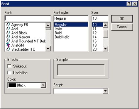 Choosing A Font FontDialog SWT Java Tutorial