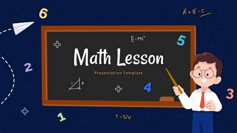 Free Maths Lesson PowerPoint Template And Google Slides SlideKit