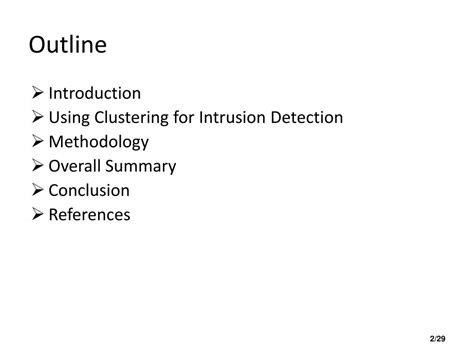 ppt unsupervised intrusion detection using clustering approach