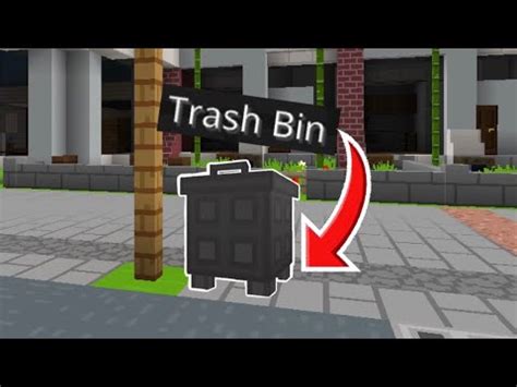How To Make A Trash Bin In Minecraft Youtube