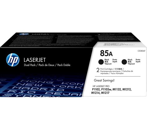 Buy HP HP 85A Original LaserJet Black Toner Cartridge - Twin Pack ...