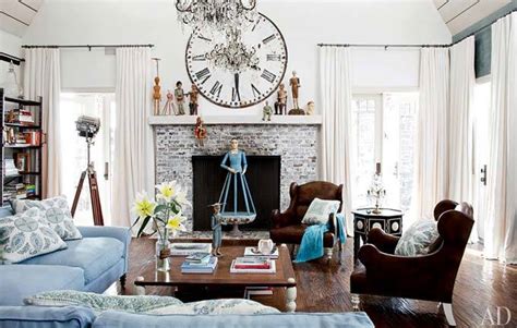 Настенные часы изюминка в интерьере помещения Фотографии красивых интерьеров