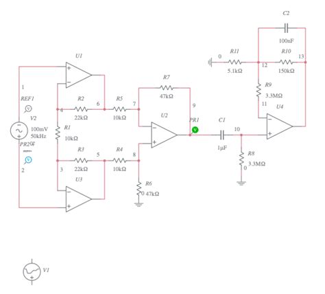 Ecg Circuit Diagram Multisim Circuit Diagram