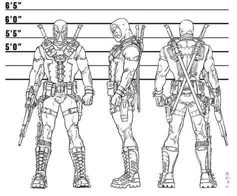 Deadpool Sketches Characters And Art X Men Origins Wolverine