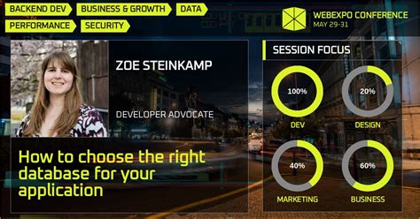 how to choose the right database for your application webexpo conference