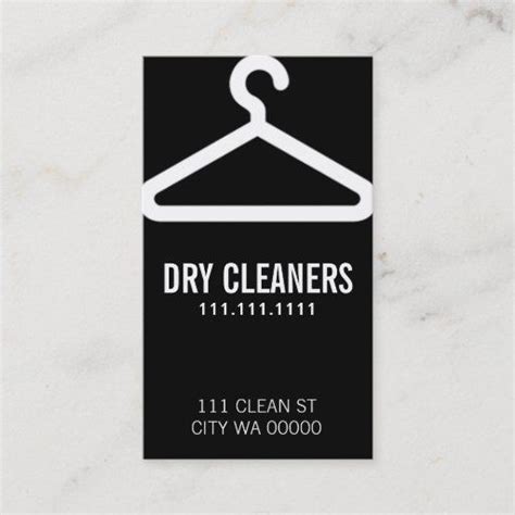Cleaners Dry Cleaning Business Card Template Zazzle Cleaning
