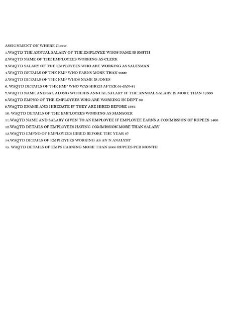 Assignment Questions Pdf