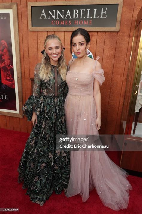 Madison Iseman Katie Sarife Seen At Warner Bros Pictures And New