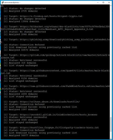 Connection Refused · Issue 86 · Jacklulpihole Updatelists · Github