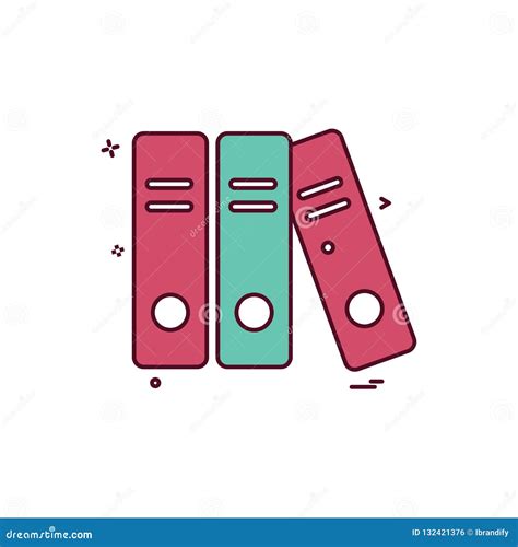 file folder document icon vector design stock vector illustration of
