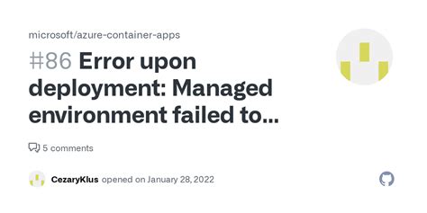Error Upon Deployment Managed Environment Failed To Initialize Issue Microsoft Azure