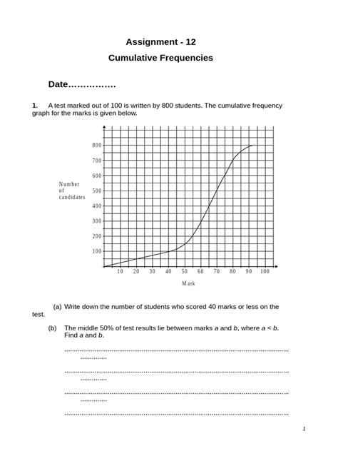 12 Cumulative Frequency 1 Pdf