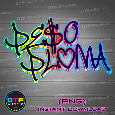 Peso Pluma 3d Logo Digital Artwork Png For Dtf Printing And