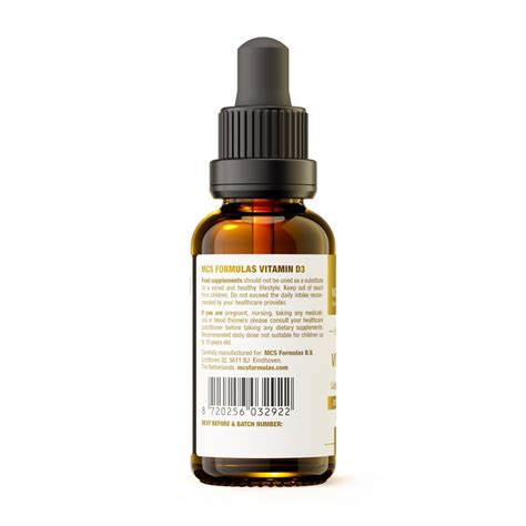 Vitamin D3 Liquid Drops Mcs Formulas