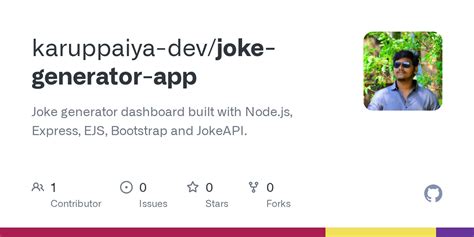Github Karuppaiya Devjoke Generator App Joke Generator Dashboard