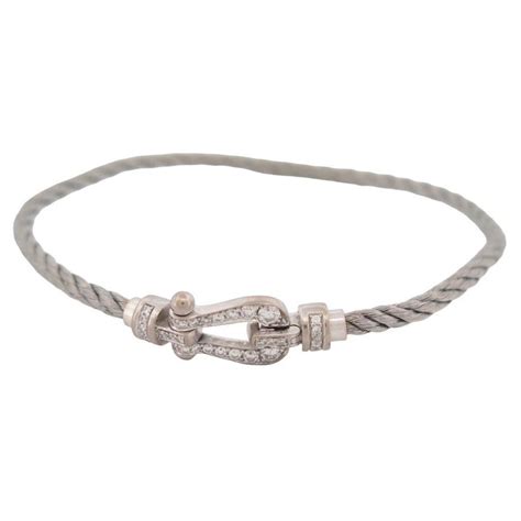 Fred Force Bracelet 10 6b0134 In White Gold 18k Manila 34 Strap