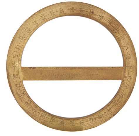 Bonhams An Allan Brass Box Sextant And An R And J Beck Protractor