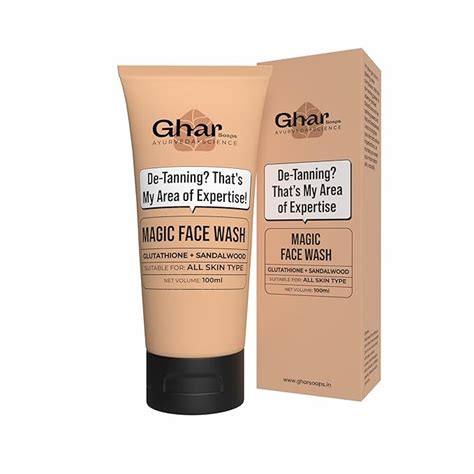 Ghar Soaps Magic De Tan Face Wash I With Sandalwoodsaffron