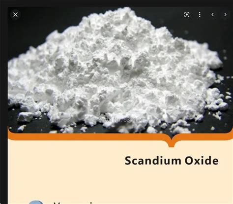 Scandium Metal Master Alloy Oxide Fluoride Chloride Sulfate At ₹ 911000