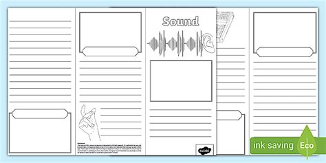 Sound Leaflet Template Twinkl Science Leaflets Twinkl