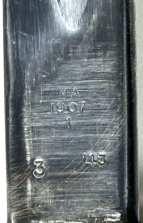 WW2 British Model 1907 SMLE Blade Bayonet 1943 With 1941 Scabbard