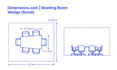 Meeting Room Rectangle Medium Dimensions And Drawings