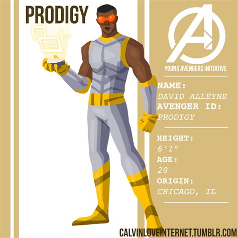 Supreme Young Avengers David Alleyne Aka Prodigy Marvel Pinterest