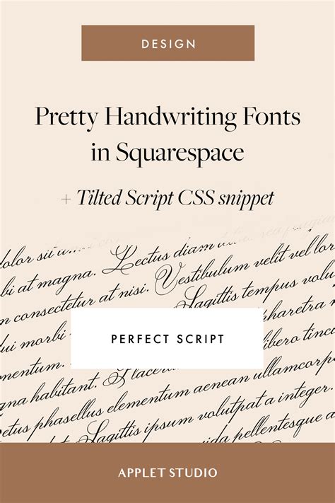 Handwritten Script Fonts